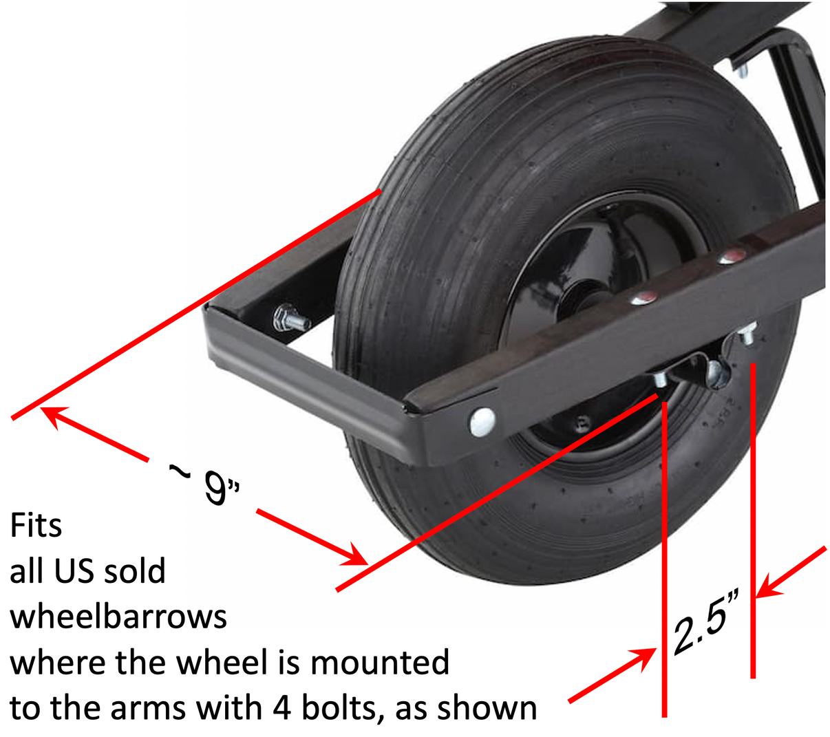 Electric Wheelbarrow Converter - eBarrow Kit